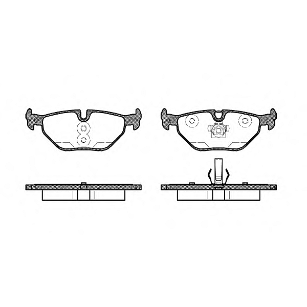 REMSA 0265.41 (5058110 / 5058110S5058110 / S5058110) 265 41 колодки дисковые з.\ Saab (Сааб) 9-5 2.3 / t / 2.2tid / 3.0tid 99265