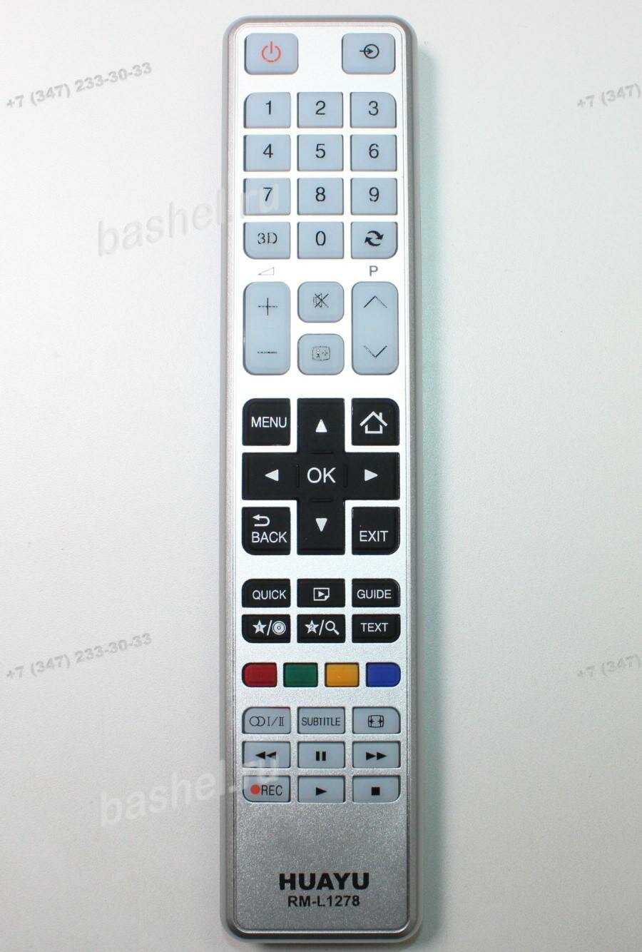 UNIVERSAL TOSHIBA RM-L1278, Пульт ДУ