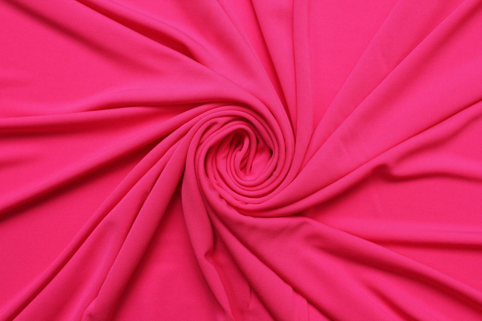 Ткань Трикотаж-креп стрейч ярко-розовый, ш140см, 0,5 м