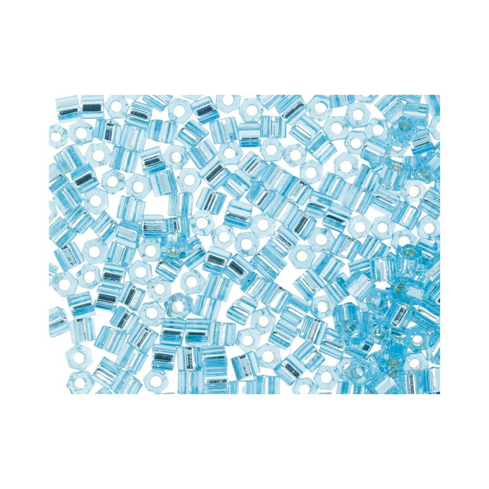 Бисер "TOHO" 11/0 HEXAGON 2.2 мм 5 г №0023 св. голубой