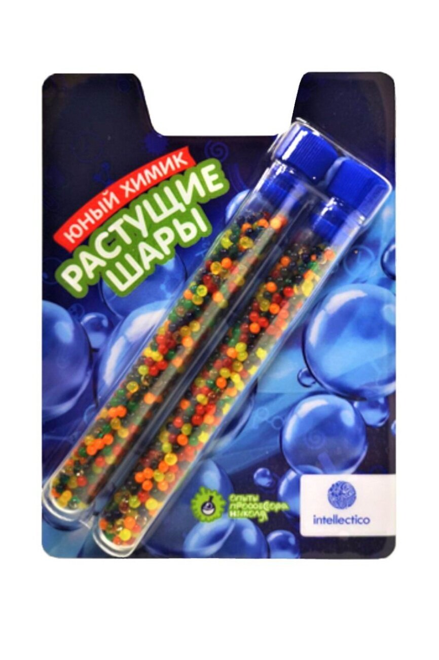 Набор Юный Химик Intellectico Растущие шары в пробирках 837бн