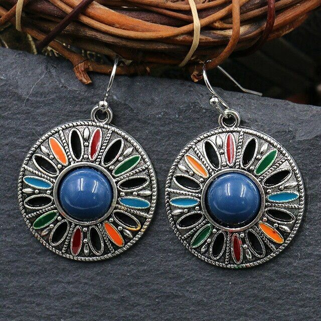Серьги, искусственный камень