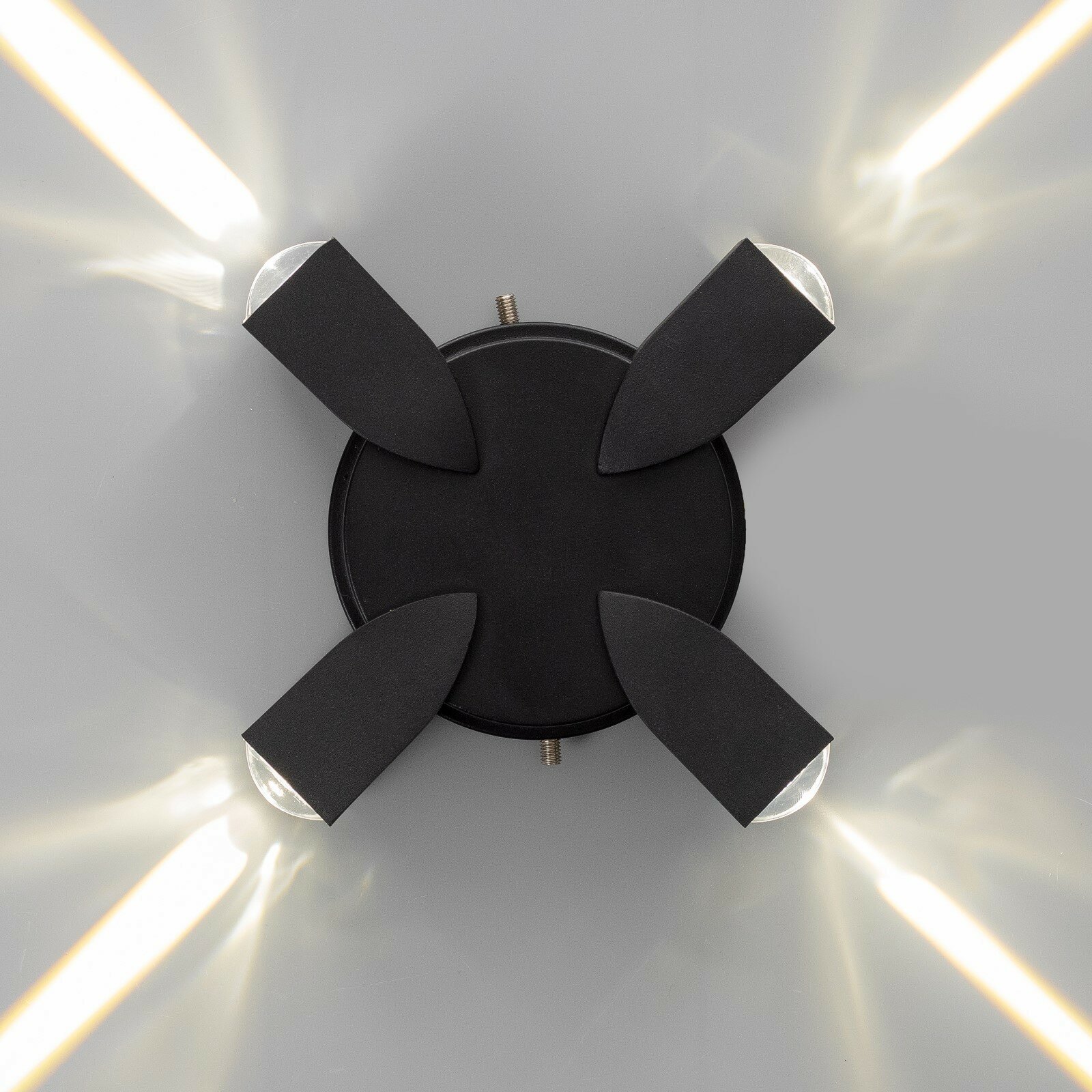 Бра BayerLux «Деко», 4хLED, 4 Вт, 4000К, IP66, чёрный, 16×4.3×16 см