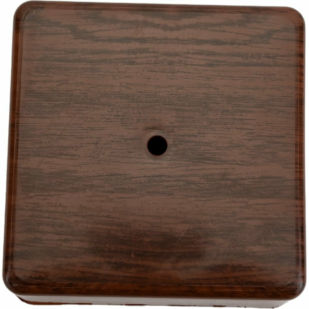 Распаечная коробка урал ПАК открытой проводки 100х100х50мм, темное дерево, без клеммы IP40 КР-513180100-024