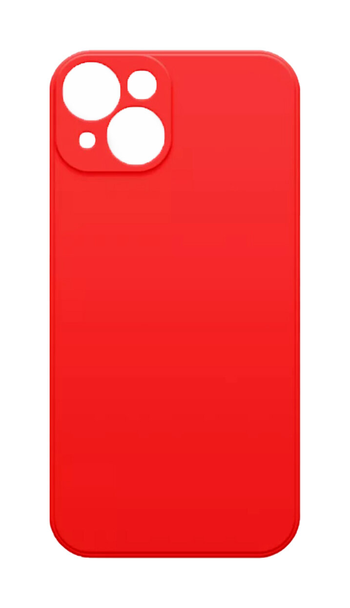 Чехол-накладка Borasco MicroFiber Case для смартфона iPhone 15 Plus Dark Red