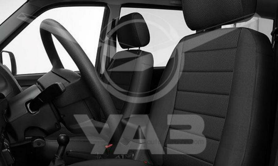 UAZ 316300473500200 Чехлы автомобильные УАЗ Патриот с 2014-2018г. в. (экокожа, черный) (к-т на все сиденья, 2+2) (UAZ)