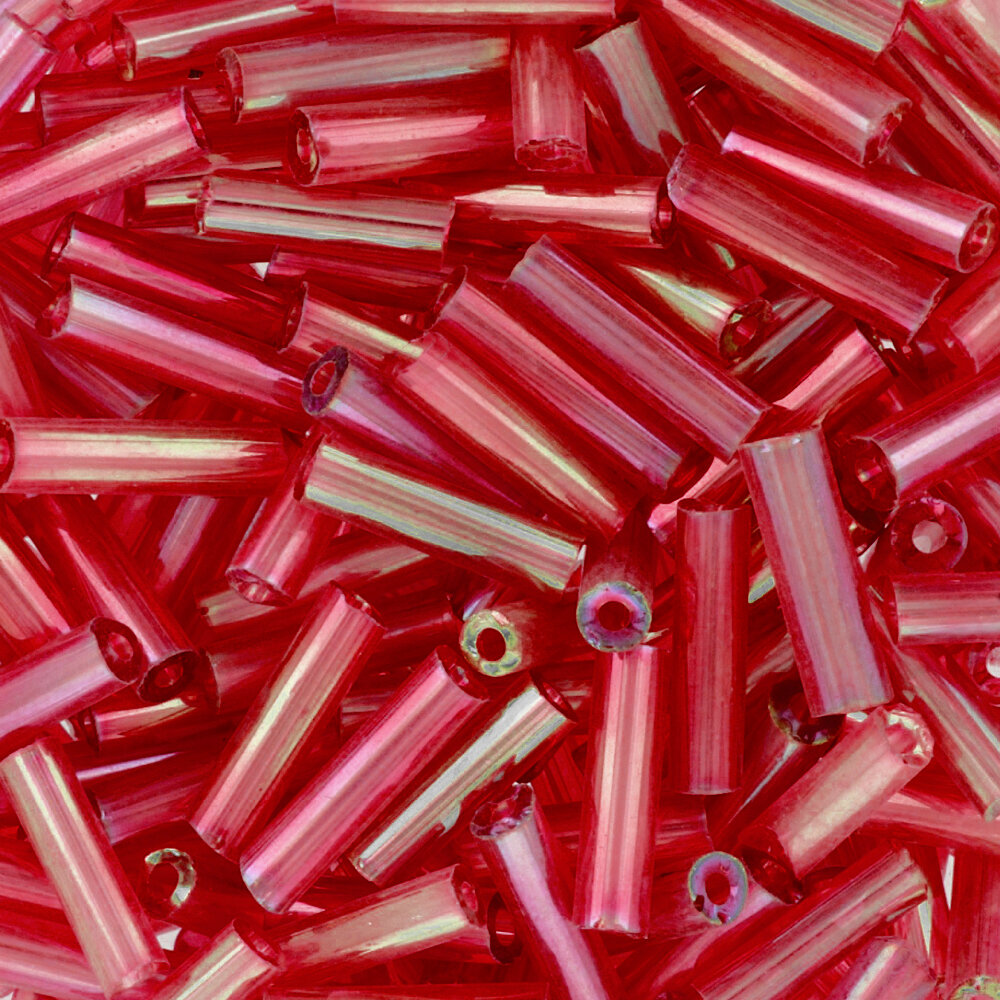 Стеклярус "Zlatka" GG 3" 10 г №0165 красный