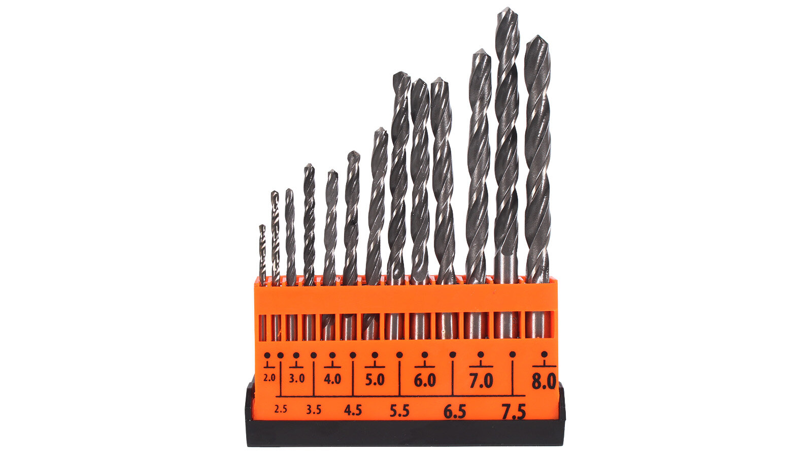 Набор сверл по металлу 2.0-8.0 BERIL 512014 13шт.