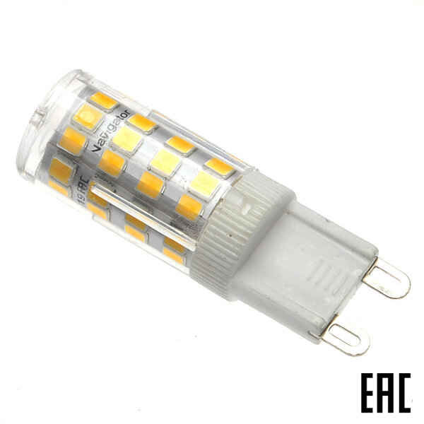 Лампа светодиодная "капсула" тёплый белый свет 5Вт 71266 NLL-P-G9-5W-230V-3000K Navigator (16 шт. в наборе)