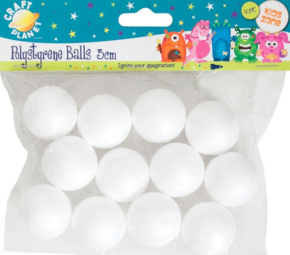 Docrafts CPT827902 Набор форм из пенопласта "Шар", 3 см