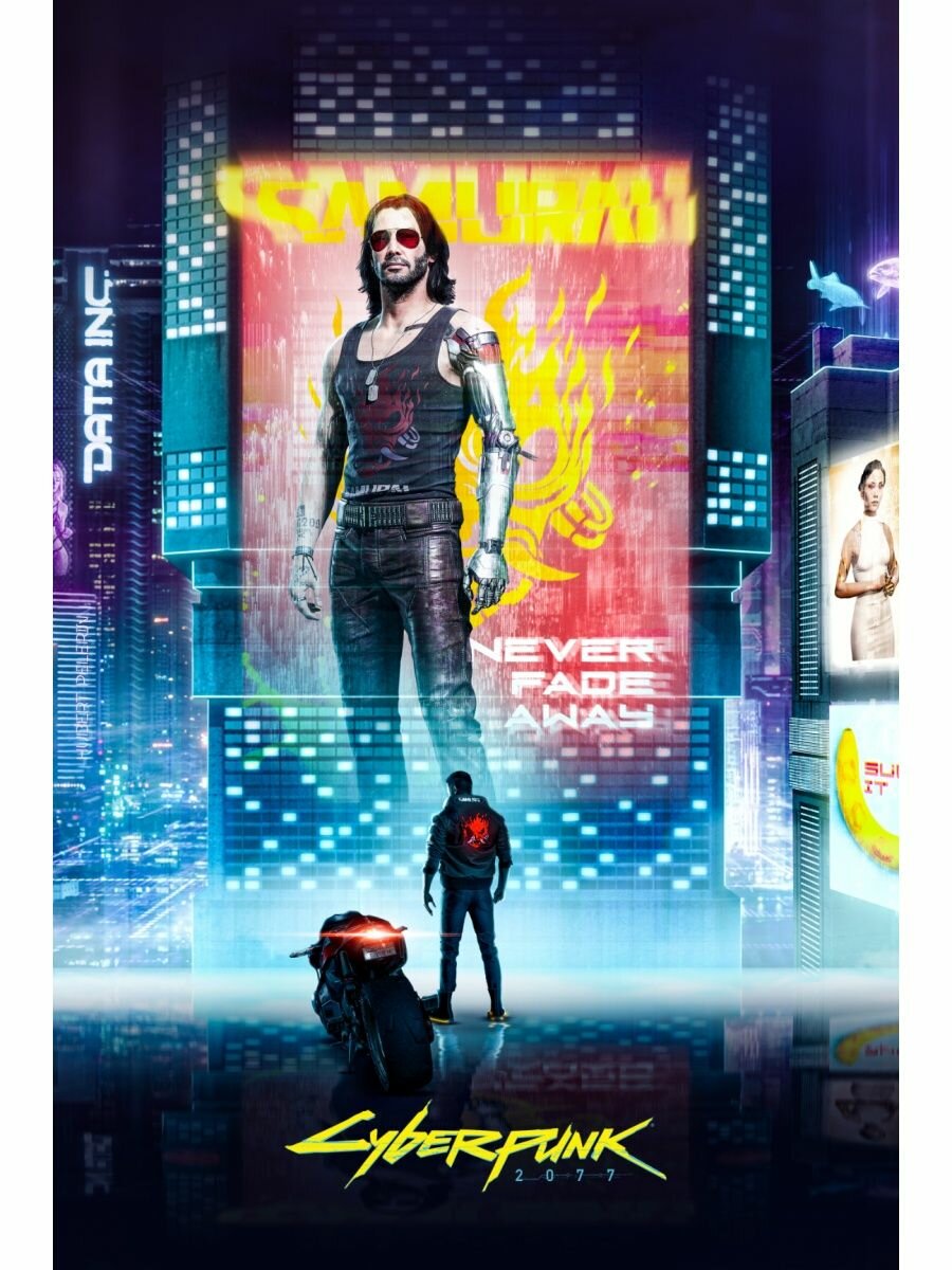 Постер "Cyberpunk 2077. Never fade away"