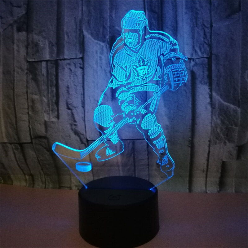 Ночник 3D Футбол Хоккей