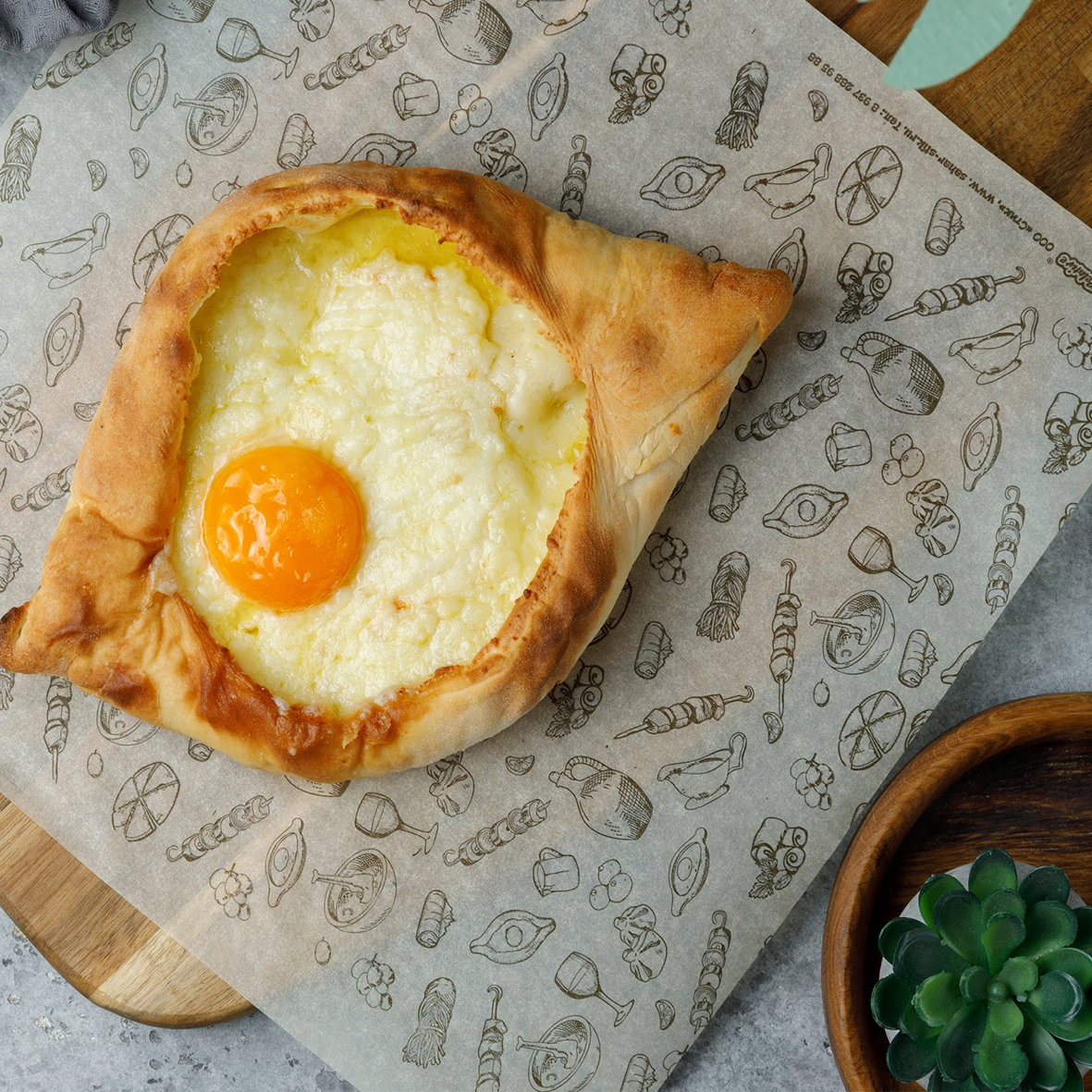 Оберточная бумага для бургеров Relative - 500 штук