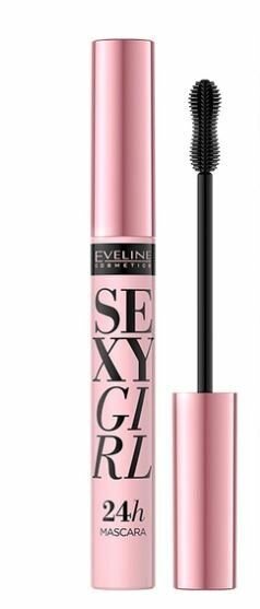 Eveline Cosmetics Тушь для ресниц Sexy Girl, 24 Ч, Extra Black, 10 мл.