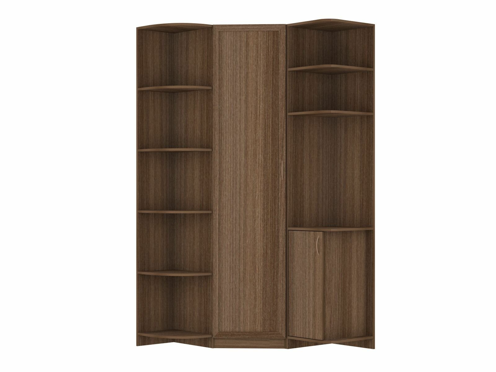 Шкаф угловой для одежды "Наполеон 8.3" 110/110х220х45, ясень шимо темный