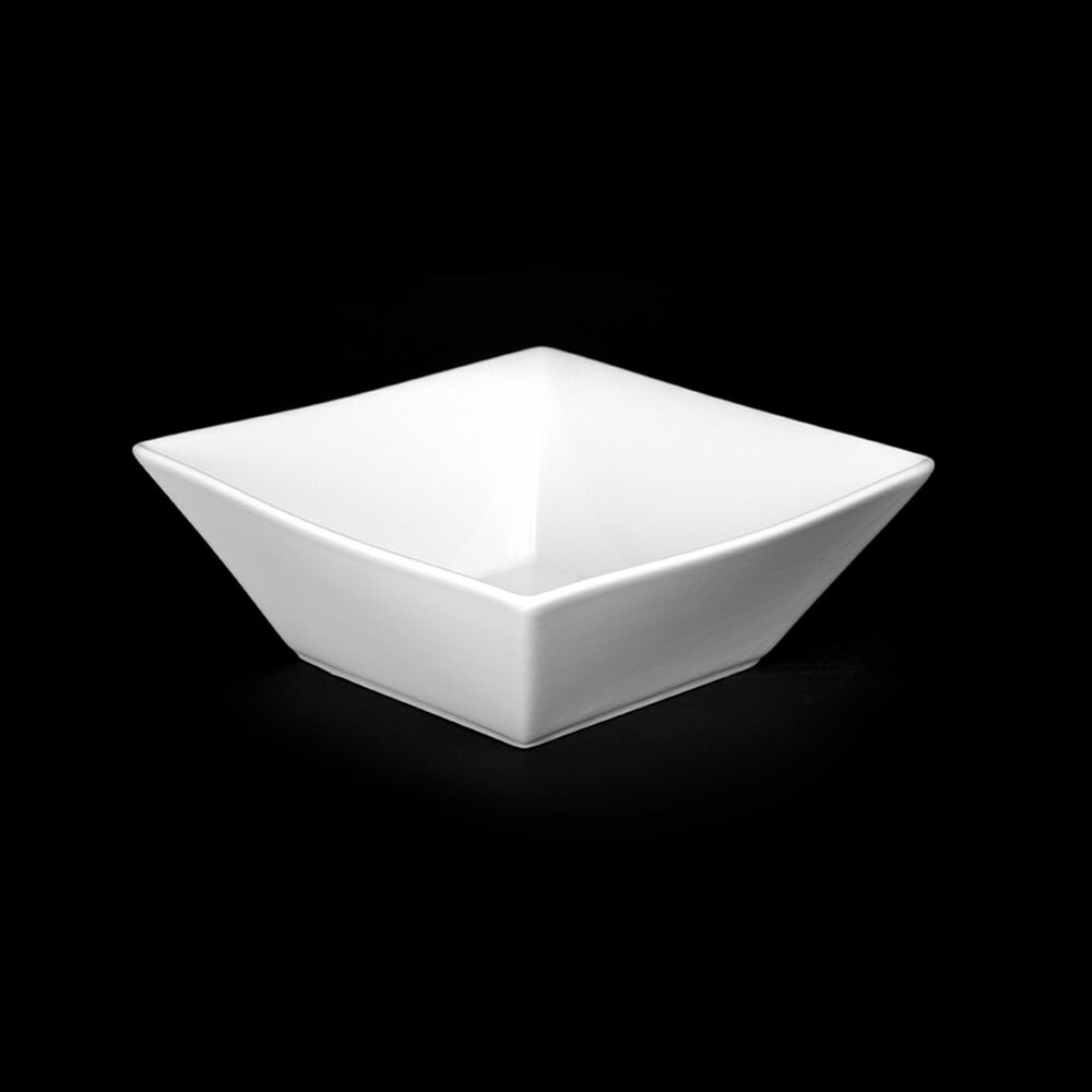 Салатник фарфоровый "Corone Carre" квадратный 600мл 14,9х14,9см