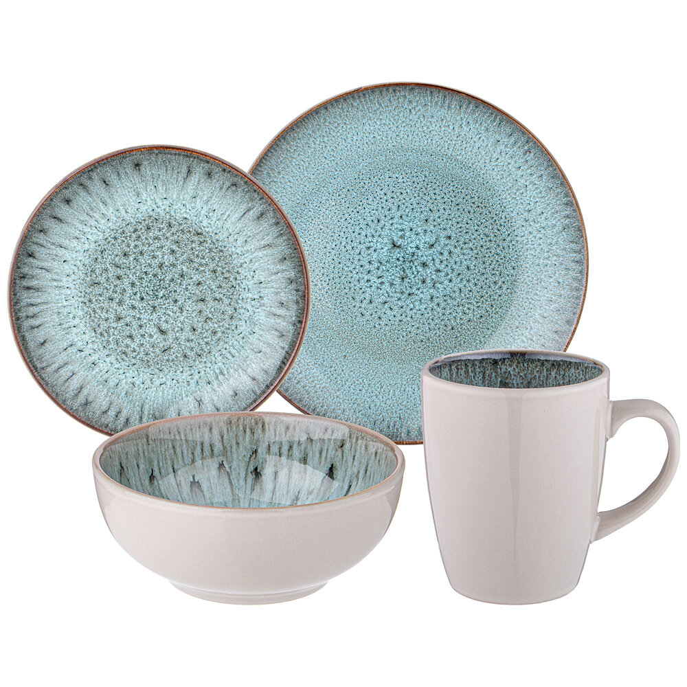 Набор посуды обеденной BRONCO CROCUS на 4 ПЕР. 16 ПР. (КОР=1НАБ.)