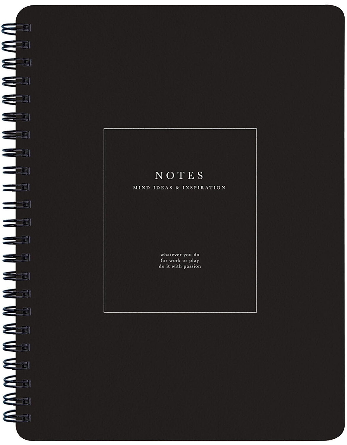 Тетрадь на спирали Notes, 80 листов, клетка, черная