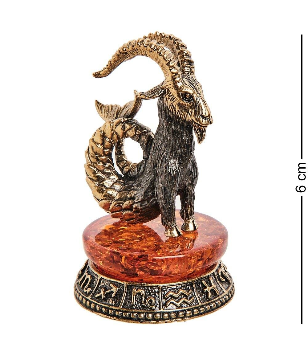 Фигурка "Знак зодиака-Козерог" (латунь, янтарь) A2163236 Народные промыслы, Латунь, янтарь