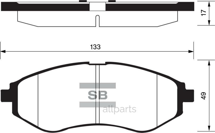 SANGSIN BRAKE SP1158 Колодки тормозные дисковые, передние
