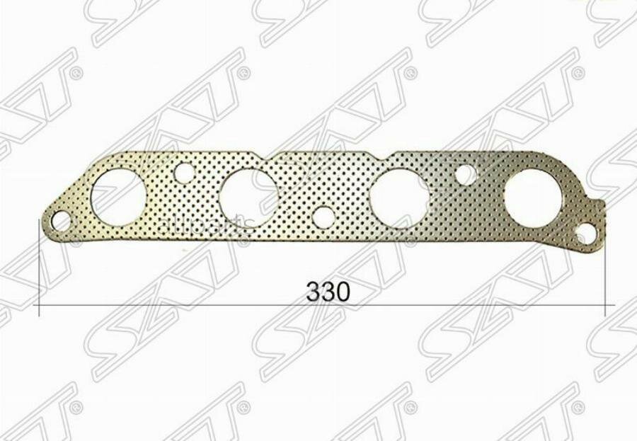 SAT ST-17173-15010 Прокладка выпускного коллектора Toyota Avensis (T220) 97-00 / Caldina 92-02 4AF;4AFE;4AFHE;5AF;5AFE;