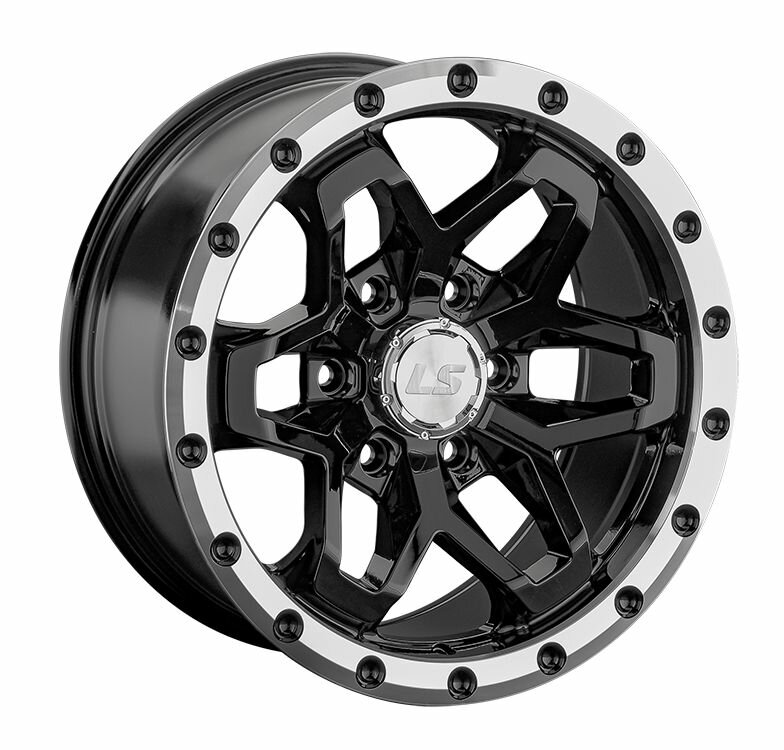 Колесный диск LS LS1350 17x9" PCD6x139.7 ET15 D106,1 BKL