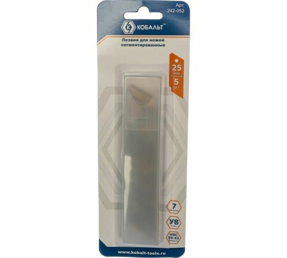 Сменные лезвия для ножей кобальт 242-052