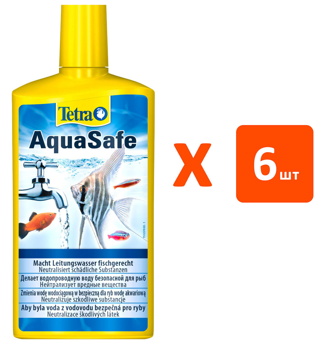 Средство для подготовки водопроводной воды TETRA AQUASAFE (100 мл х 6 шт)