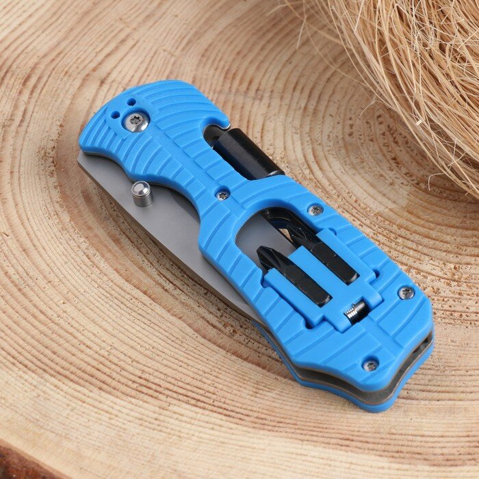 Нож складной, с отвертками, клинок 8 см