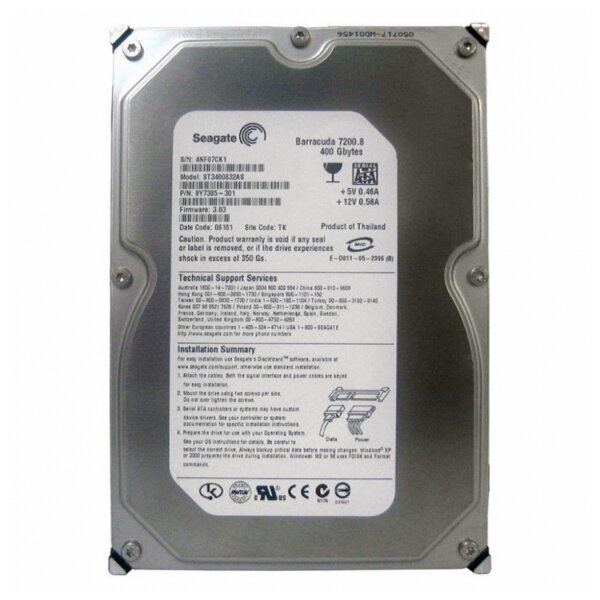 Жесткий диск Seagate ST3400832AS 400Gb SATA 3,5" HDD
