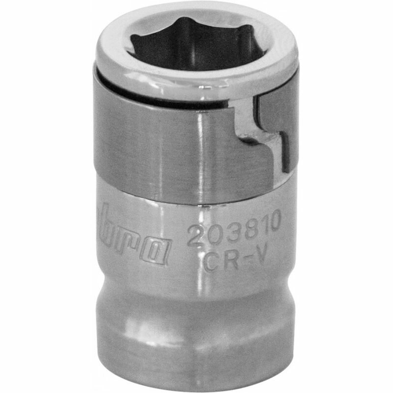 Переходник для вставок-бит с квадрата 3/8" на шестигранник 10 мм, Ombra 203810