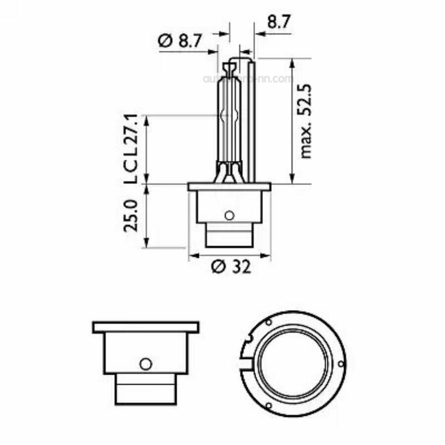 PHILIPS 85122SYS1 Лампа головного света ксеноновая D2S 35W 85V P32d-2 6000K 1шт