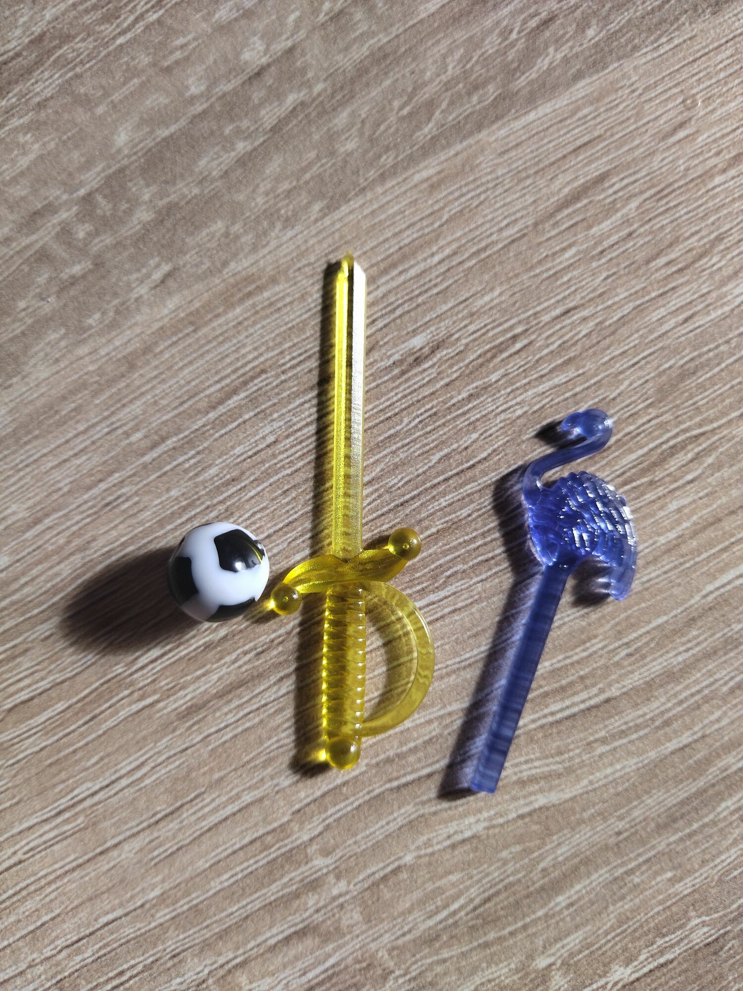 Набор миниатюр для ватной игрушки, 3 шт, эпоксидная смола