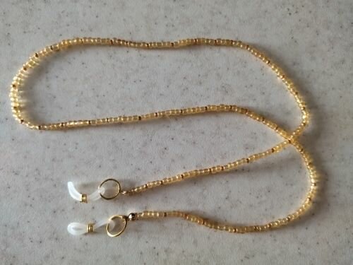 Цепочка для очков, ручная работа, из бисера и бусин, украшение на шею, подарок девушке, аксессуар для женщины, хит сезона, модный тренд