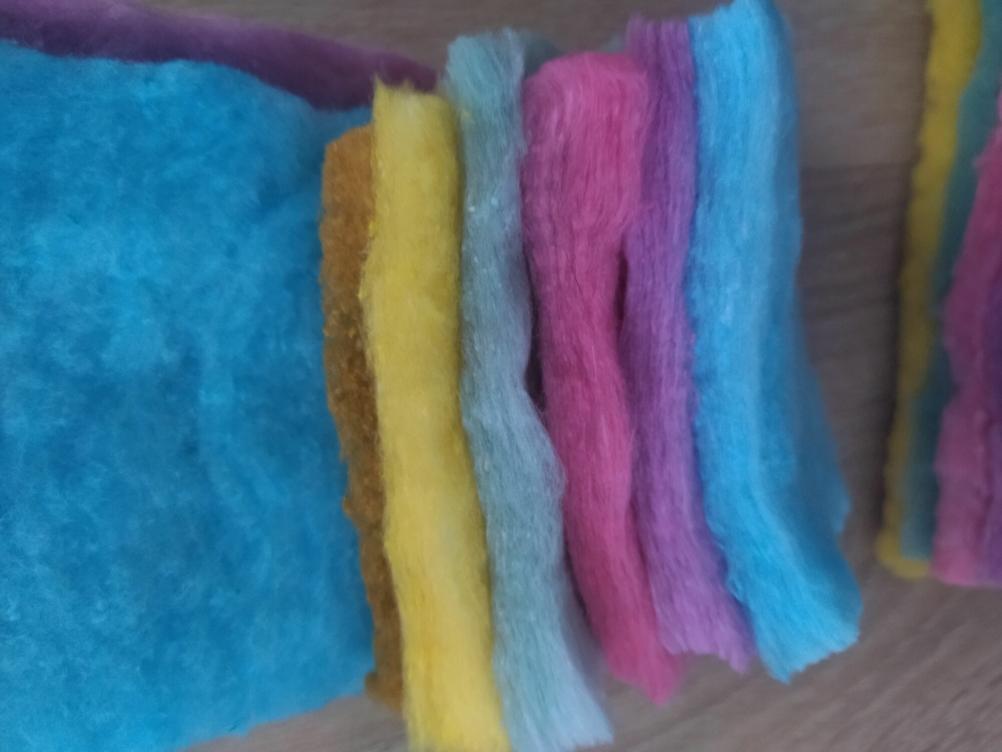 Мини набор, размер 10 см * 9 см, хлопок, окрашенная вата для ватных игрушек