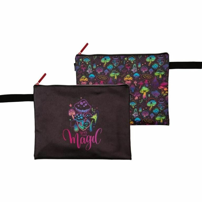 Папка для тетрадей А4 "deVENTE. Magic Mushroom" на молнии сверху, с ручкой, искусственная кожа