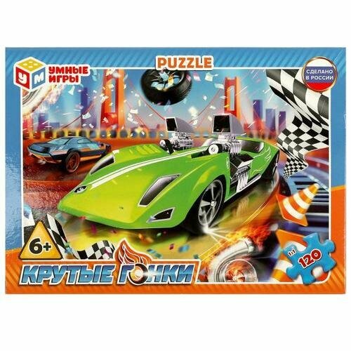 Пазлы 120 деталей. Умные Игры. Крутые гонки 400337, (ООО "симбат")