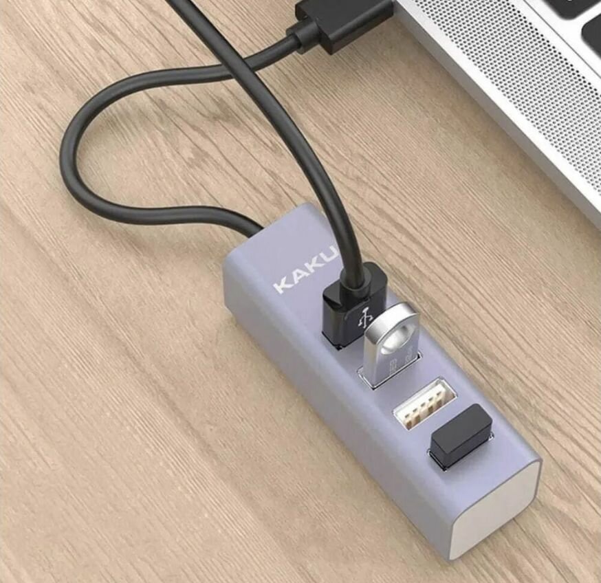 USB HUB Разветвитель для компьютеров на 4 порта KUKA 4-Port HUB USBX4 mix