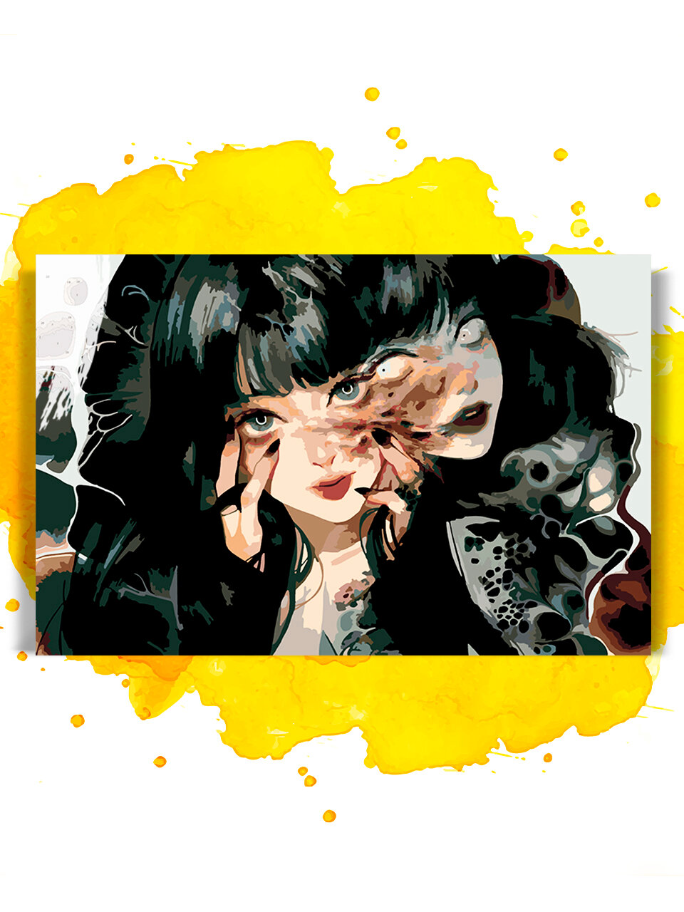 Картина по номерам на холсте Коллекция Дзюндзи Ито - Томиэ, 40 х 60 см