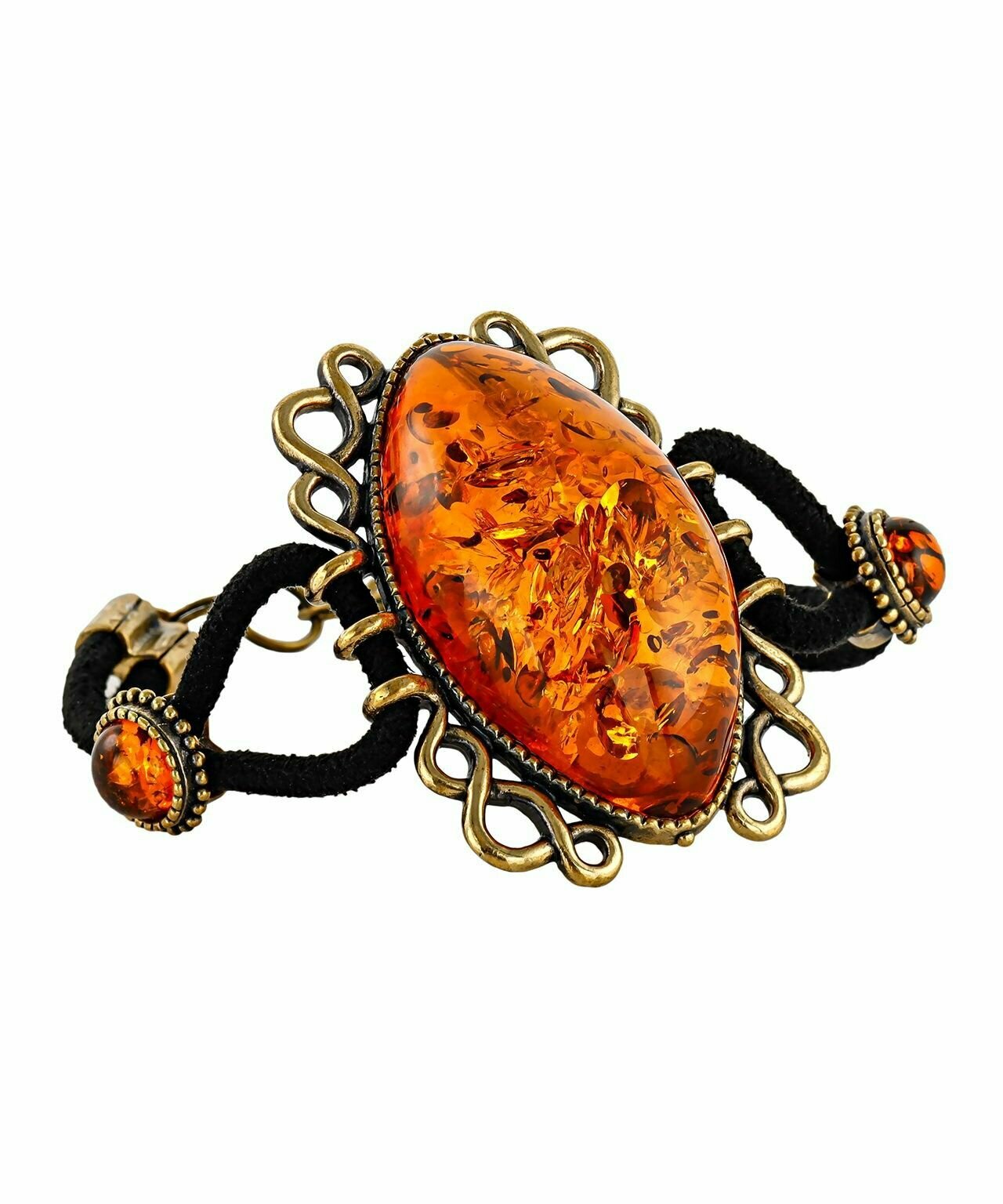 Браслет, янтарь