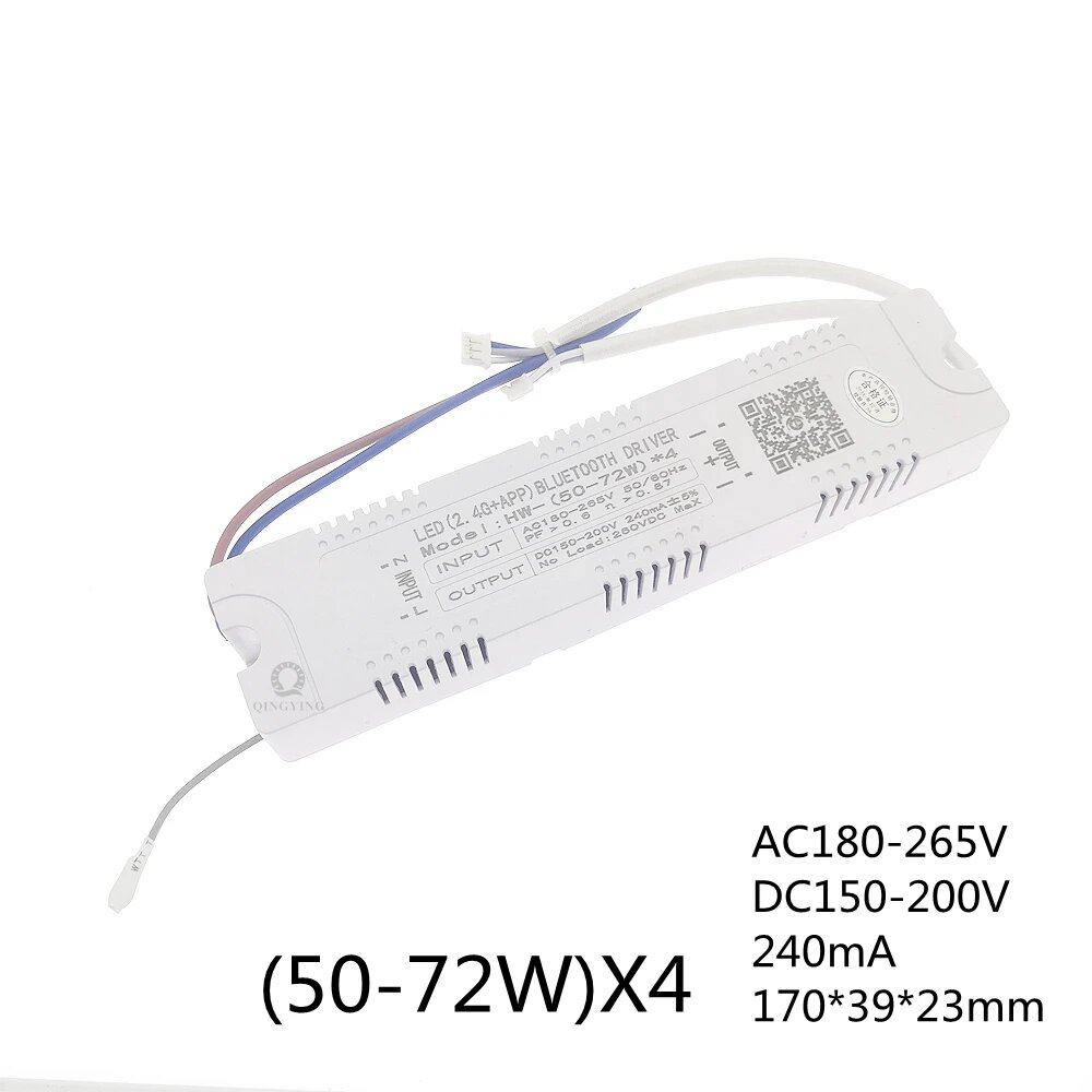 AC220V Intelligent Remote Control LED Driver 18-40W 36-50W 40-60W 50-72W 2.4G RF Control 240mA Constant Current Dimming Driver