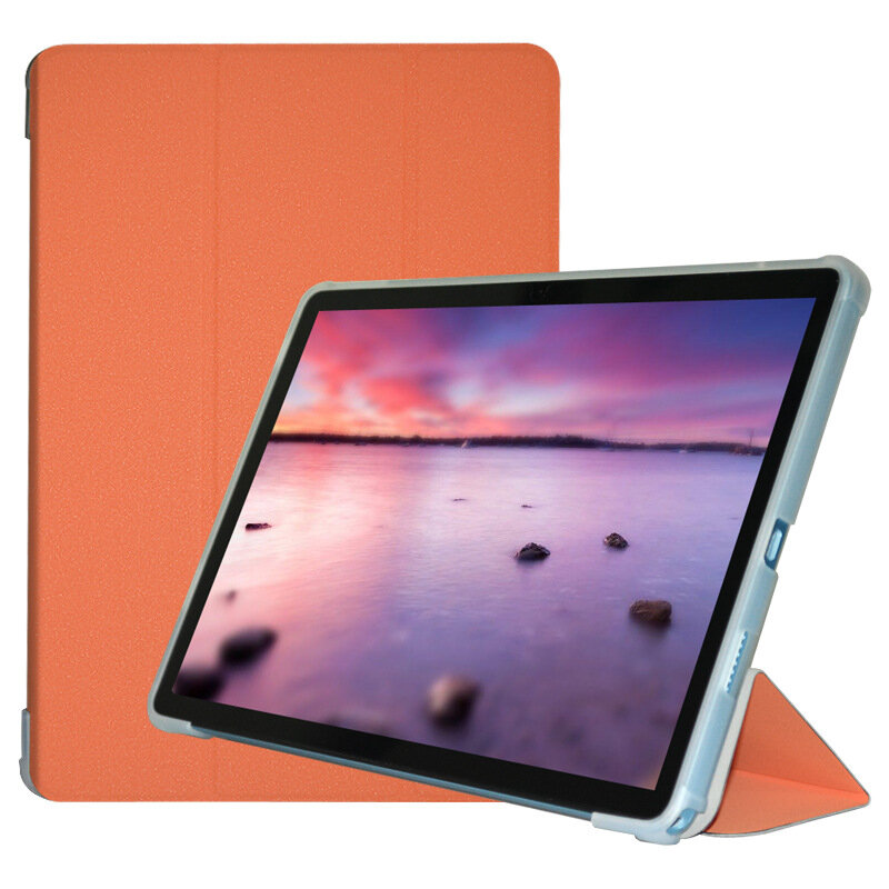 Чехол Taipower для Taipower P50/P50S, тпу, оранжевый с рисунком ломаной звезды