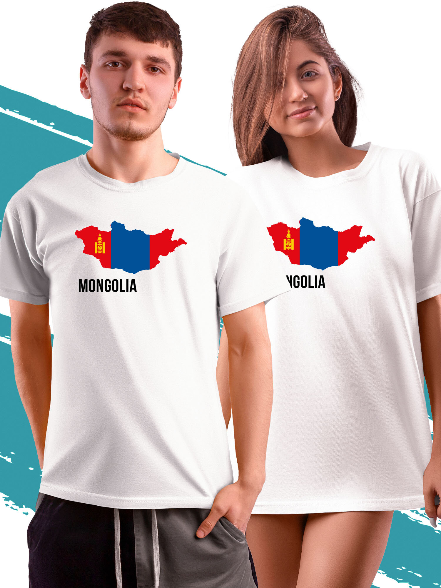Футболка флаг Монголии-Mongolia
