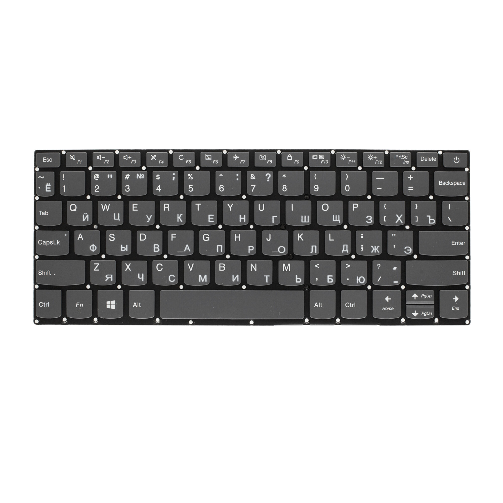 Клавиатура для ноутбука Lenovo IdeaPad 120S-11IAP - серая