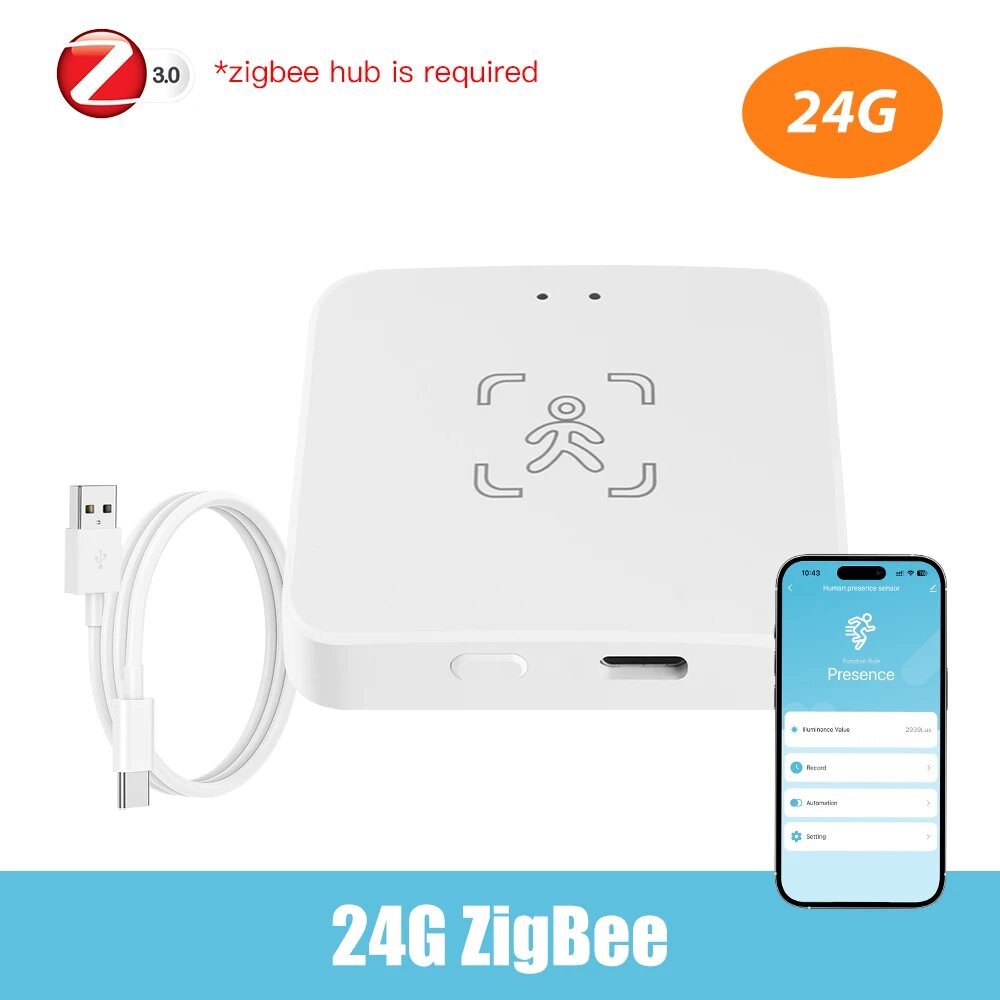Tuya Умный датчик движения 24G 24G Zigbee