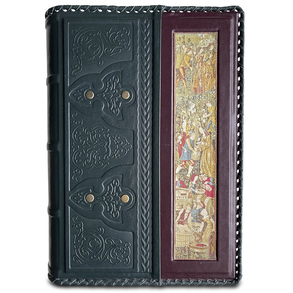 Ежедневник в кожаном переплете