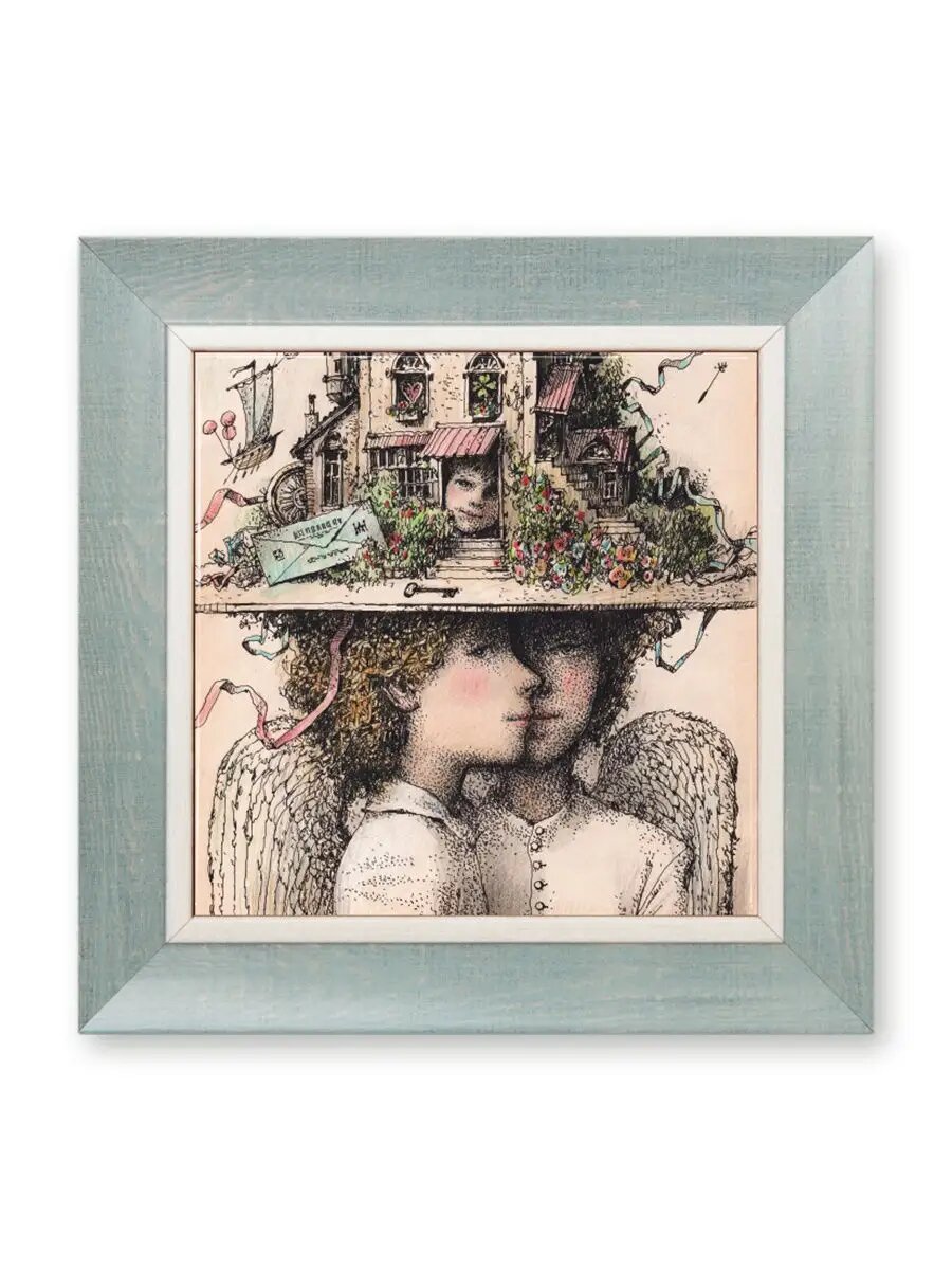 Картина на стену с ангелом.