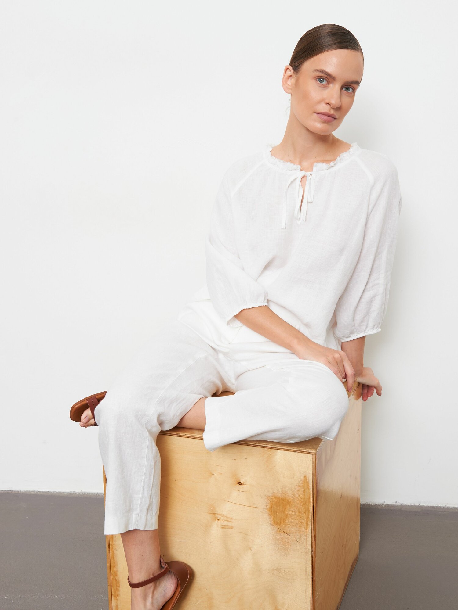 Брюки Gerry Weber Весна-лето 2024, размер 44R, белый — фото 1