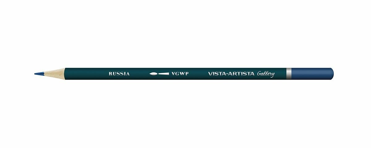 Карандаш акварельный художественный 6 шт."VISTA-ARTISTA" "Gallery" VGWP заточенный 512 Индиго (Indigo)
