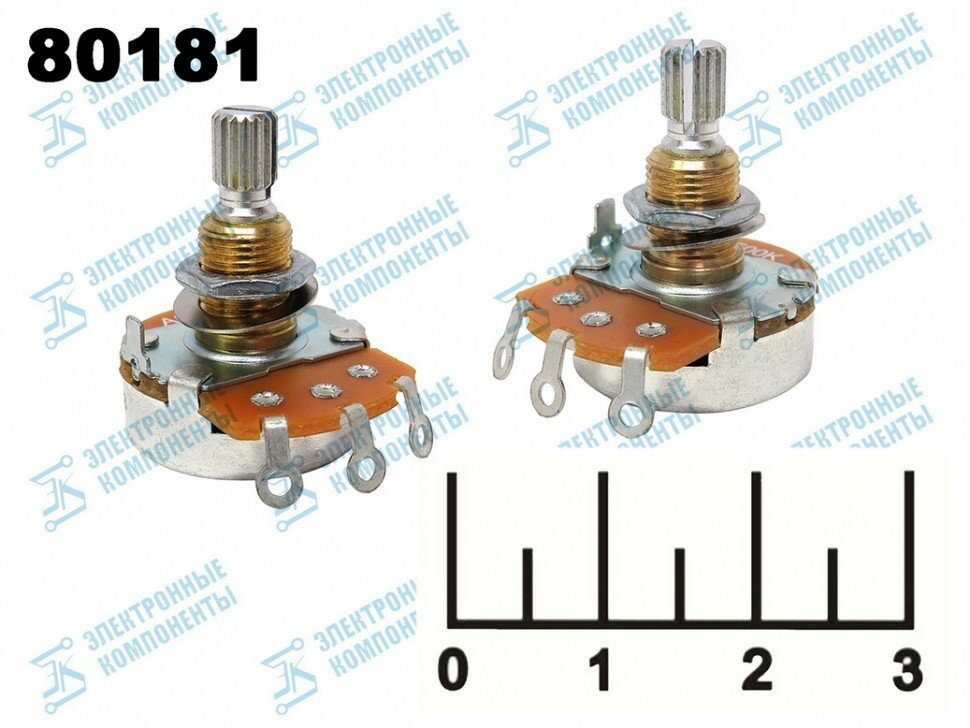 Резистор переменный 500 кОм RV24AF-10E6-20K-A500K-70J9 (+55)